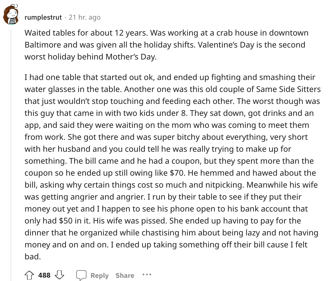 20 Date Night Disasters Witnessed By Restaurant Workers | eBaum's World