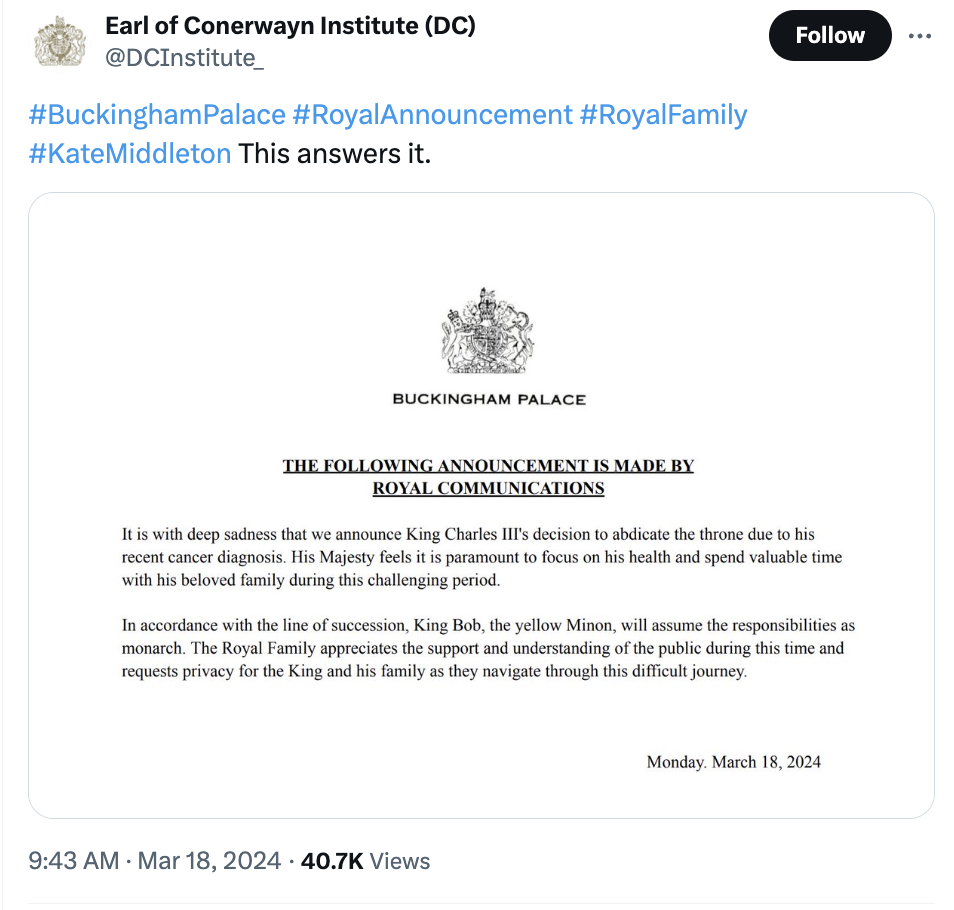 15 Fake Royal Announcements We Wish Were Real | eBaum's World