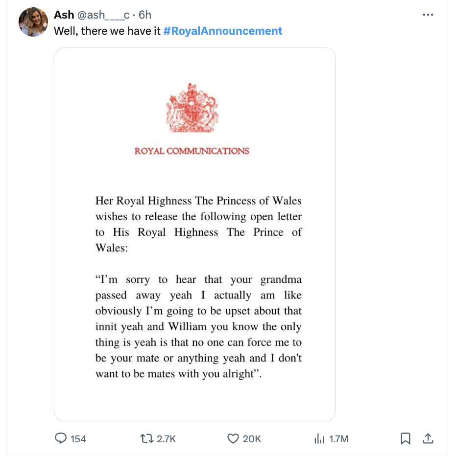 15 Fake Royal Announcements We Wish Were Real | eBaum's World