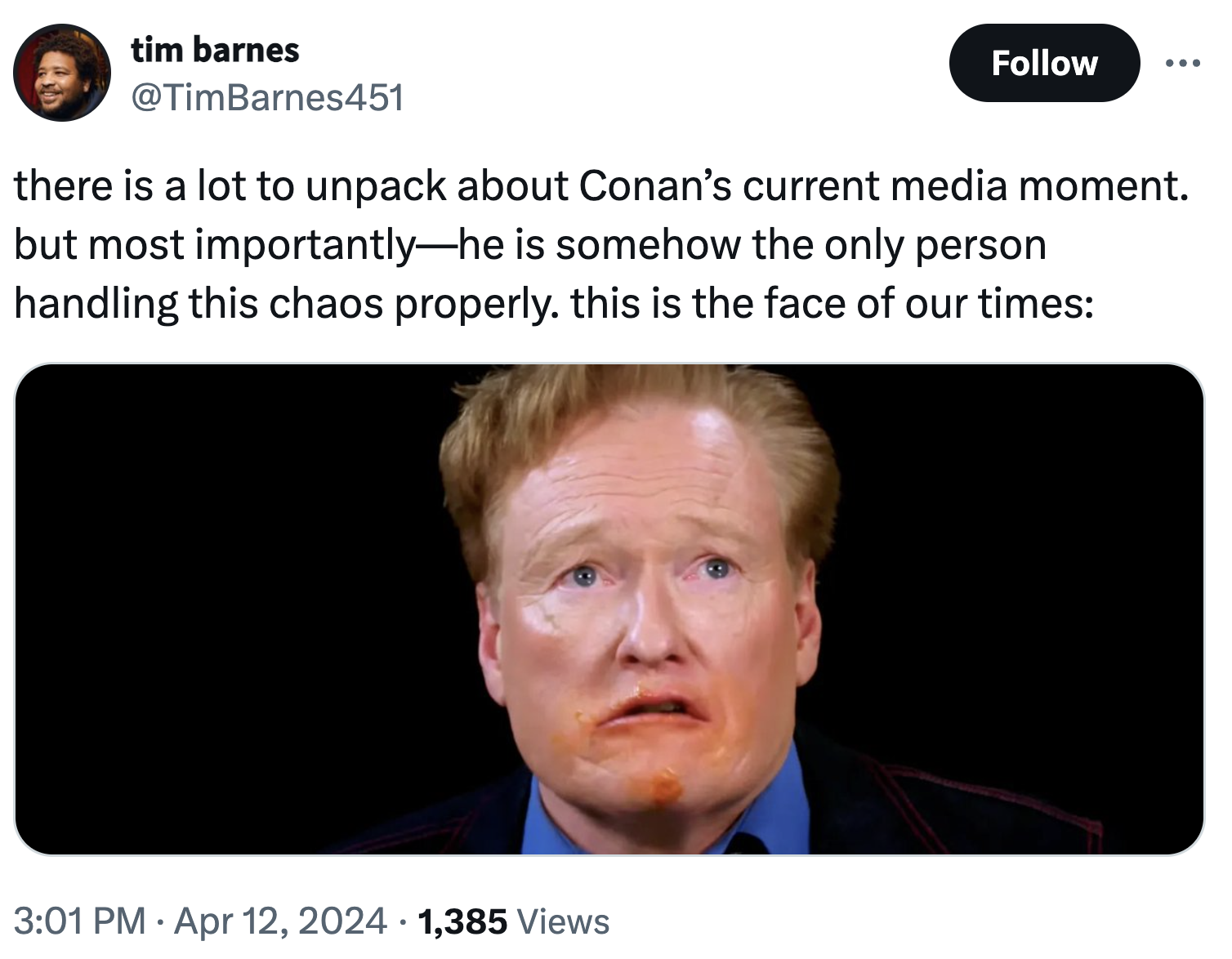 20 Memes and Reactions to Conan O'Brien's 'Hot Ones' Episode | eBaum's ...