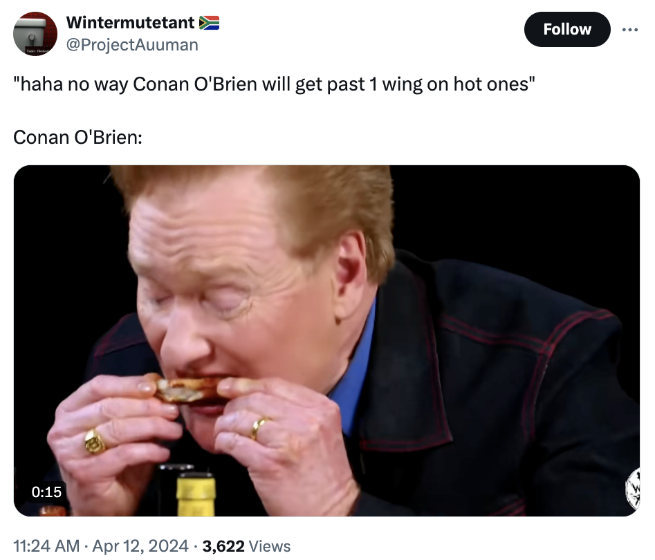 20 Memes and Reactions to Conan O'Brien's 'Hot Ones' Episode | eBaum's ...