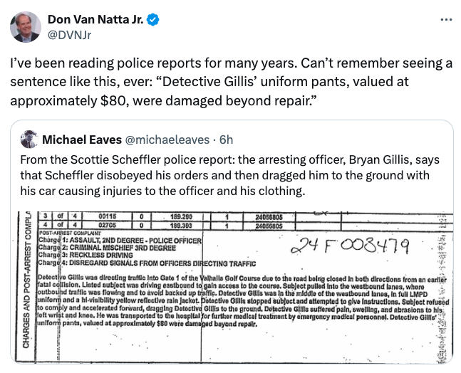 The Best Memes and Reactions to Scottie Scheffler's Arrest | eBaum's World