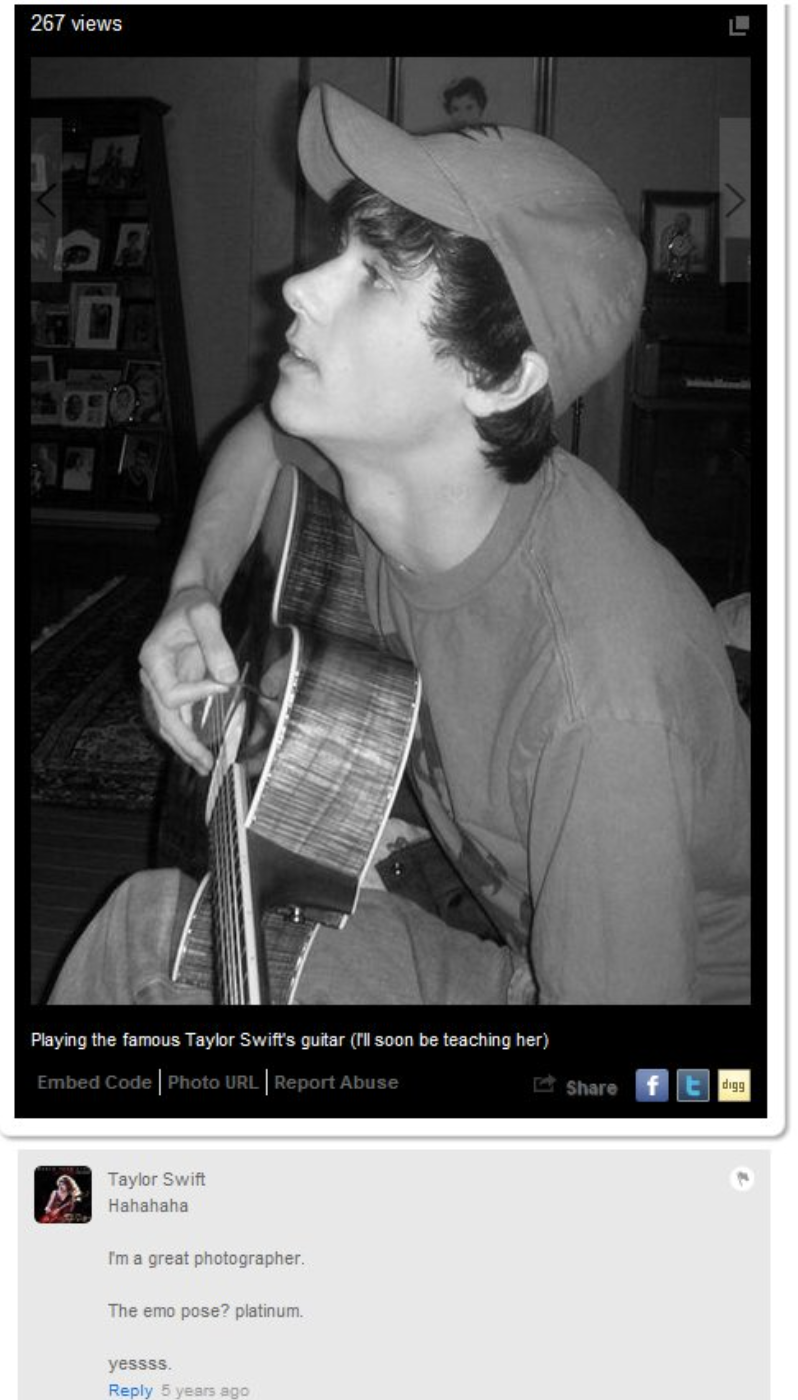 20 Cringey Things Taylor Swift Actually Posted on Myspace | eBaum's World
