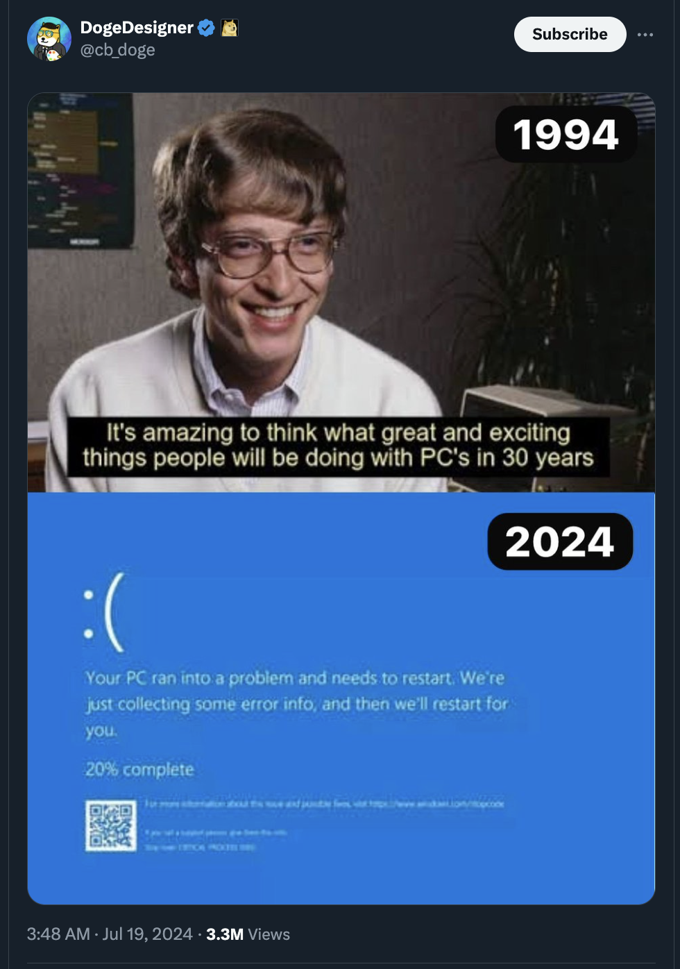 The Funniest CrowdStrike Outage Memes Giving the Blue Screen | eBaum's ...