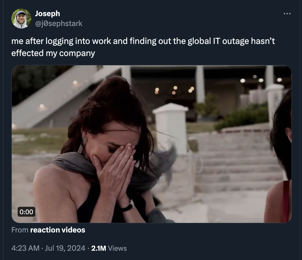 The Funniest CrowdStrike Outage Memes Giving the Blue Screen | eBaum's ...