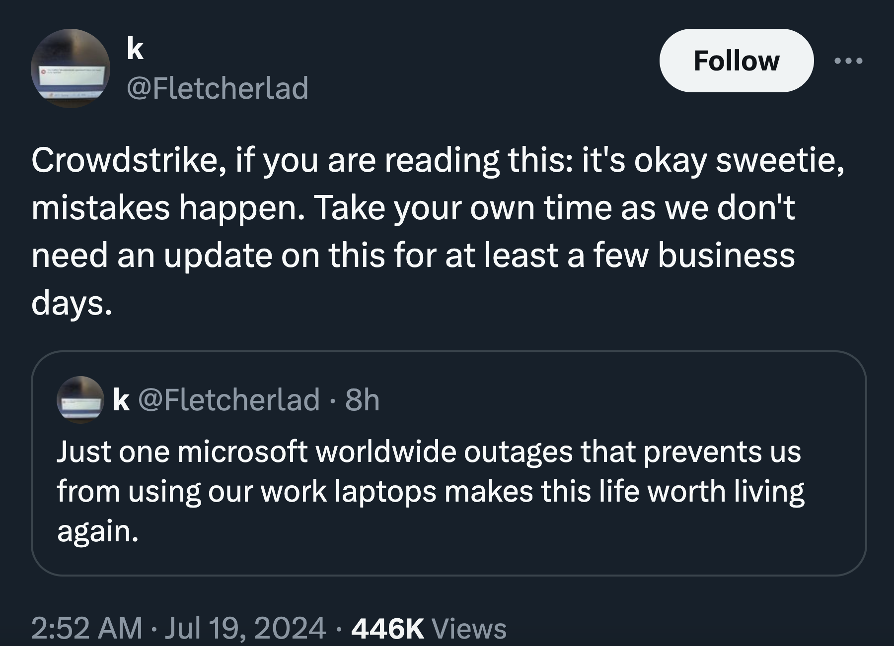 The Funniest CrowdStrike Outage Memes Giving the Blue Screen | eBaum's ...