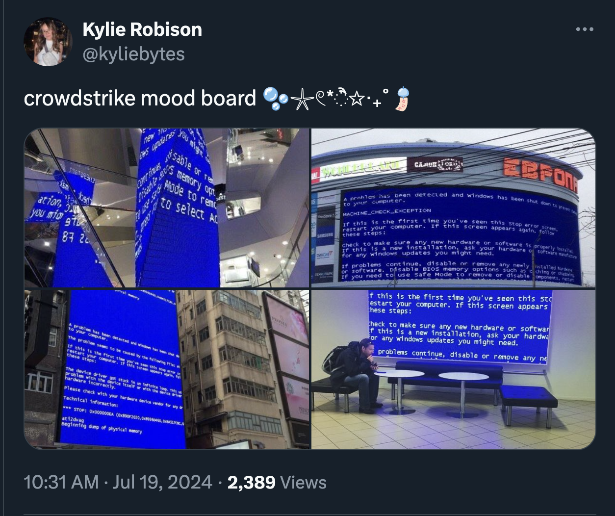 The Funniest CrowdStrike Outage Memes Giving the Blue Screen | eBaum's ...