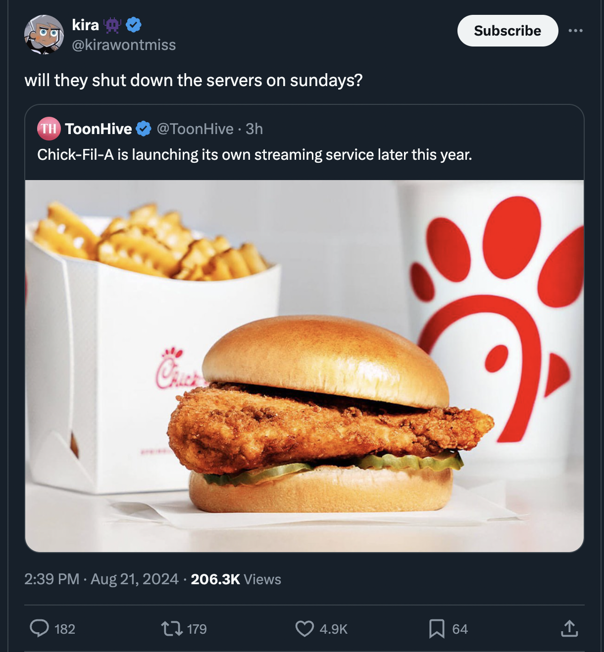 23 Funny Memes And Reactions To Chick-fil-A Starting A Streaming ...