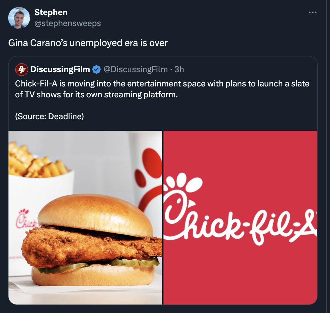 23 Funny Memes And Reactions To Chick-fil-A Starting A Streaming ...