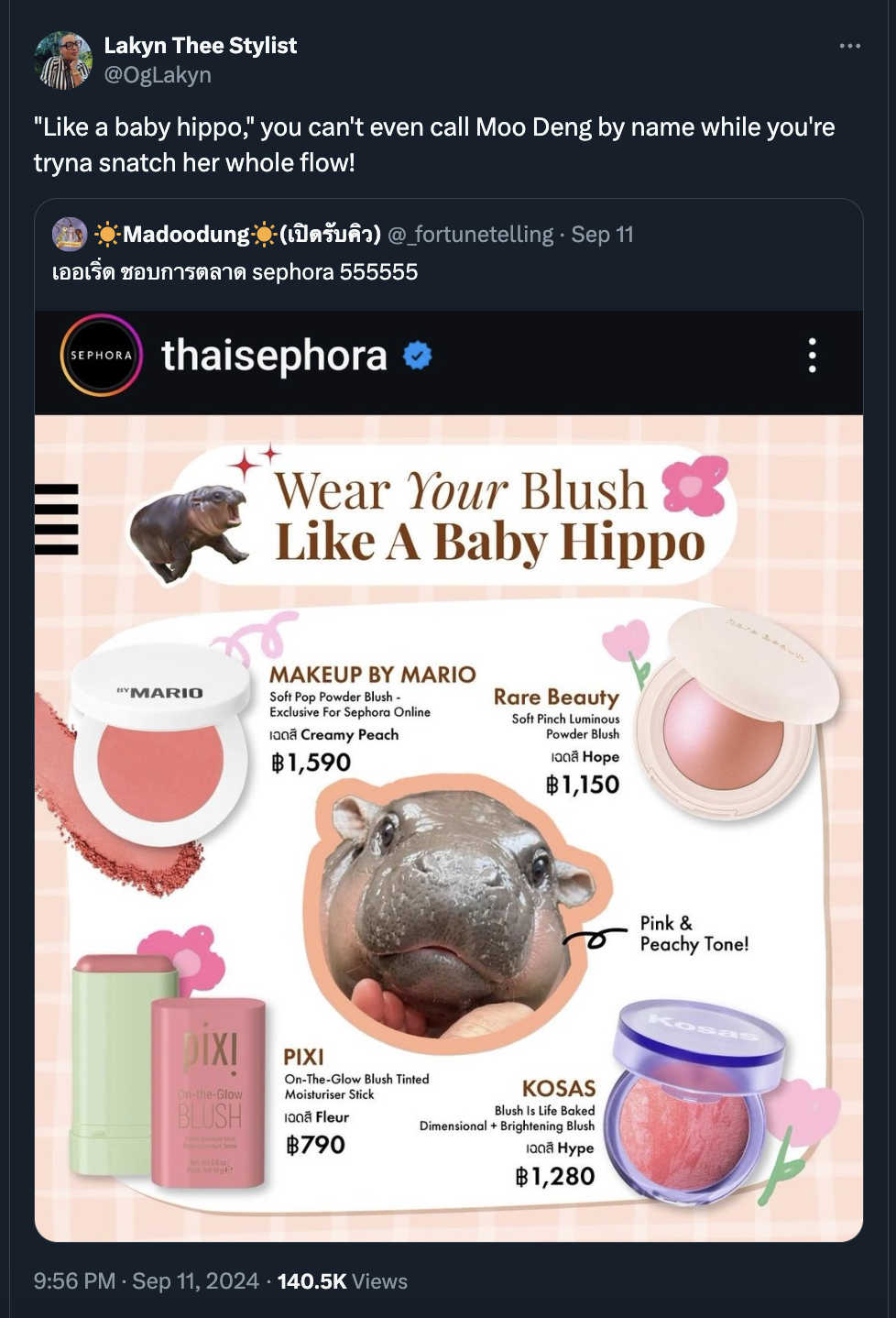 39 More Moo Deng Tweets to Kickstart Your Week | eBaum's World