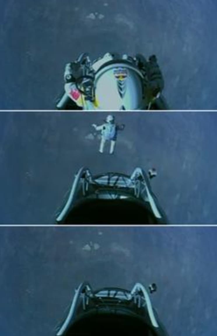 10 Photos Explaining How a Man Jumped From Space | eBaum's World