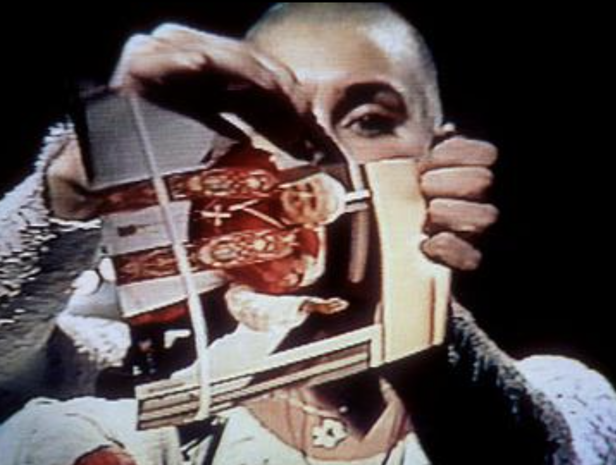 When Sinéad O'Connor Went Rogue on SNL, Photos from 1992 | eBaum's World