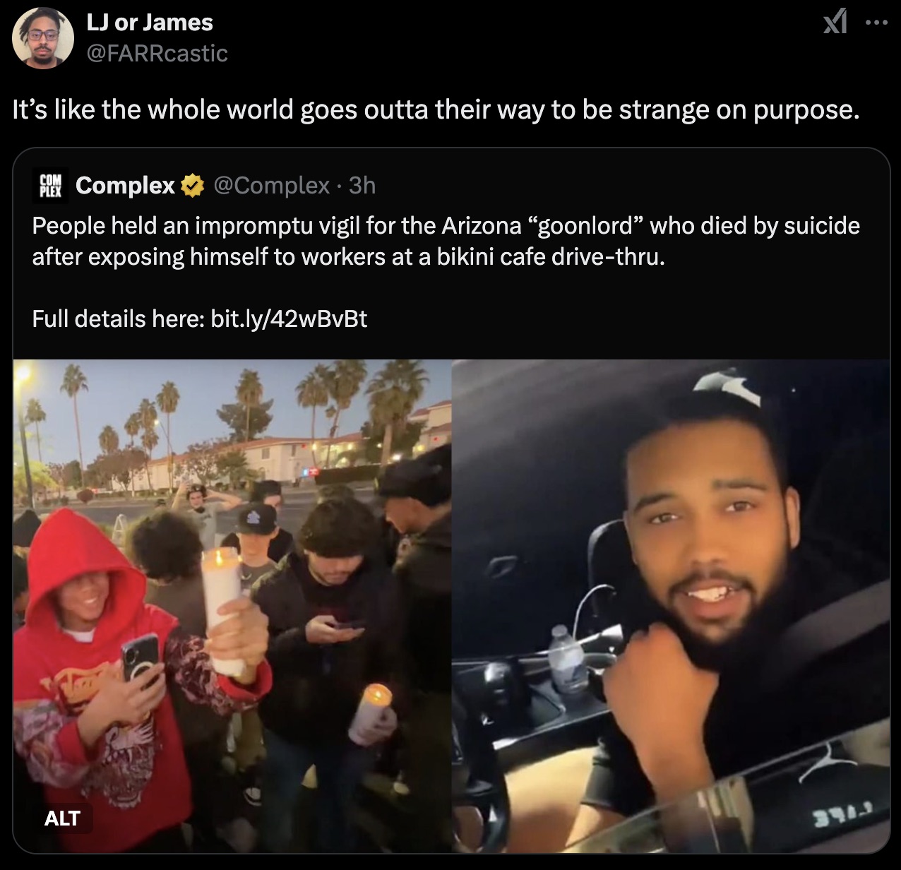 Arizona Incels Held 'Gooneral' Candlelight Vigil for the 'Goonicide ...