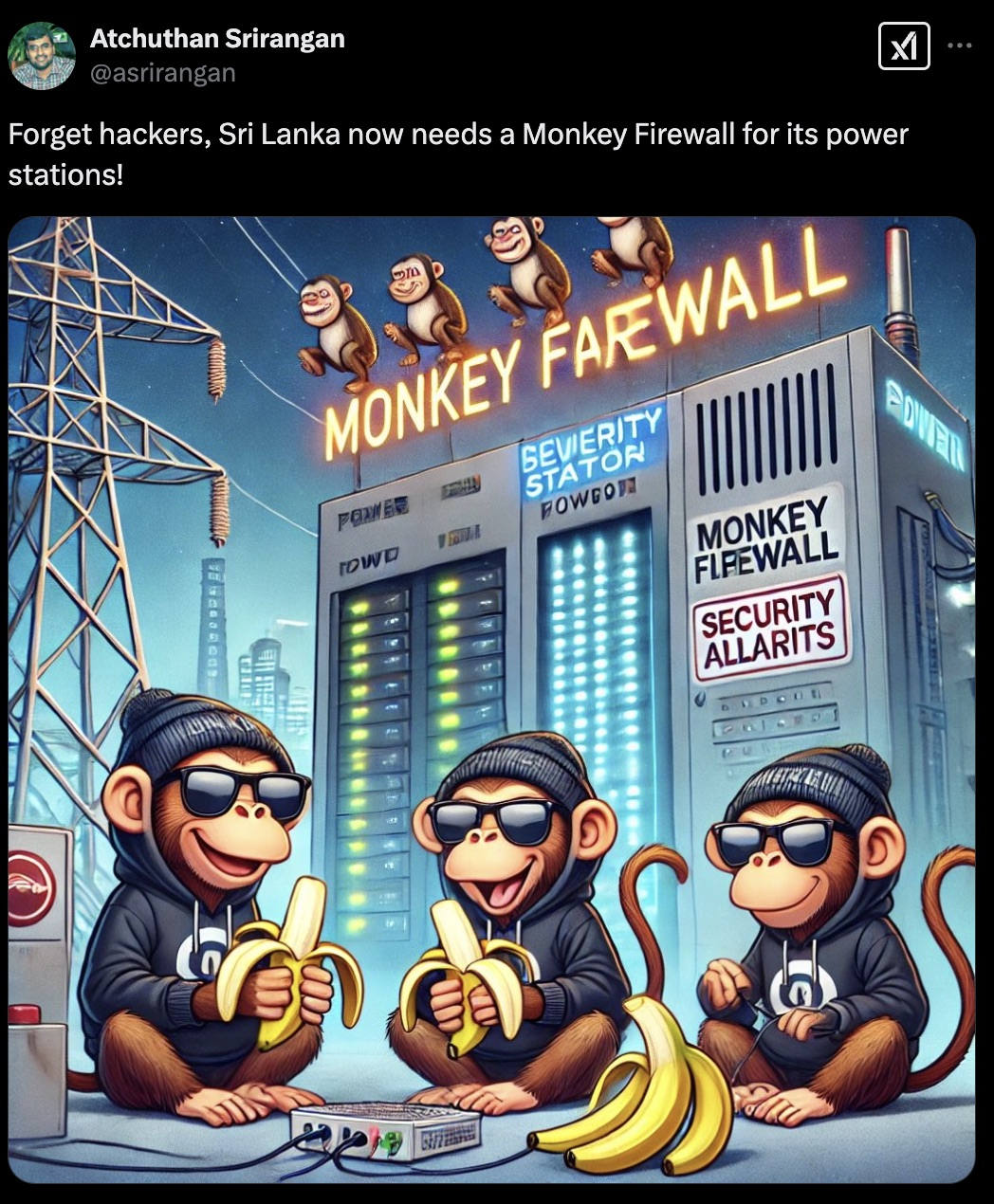 26 Tweets and Reactions to the Monkey Who Caused a Nationwide Blackout ...