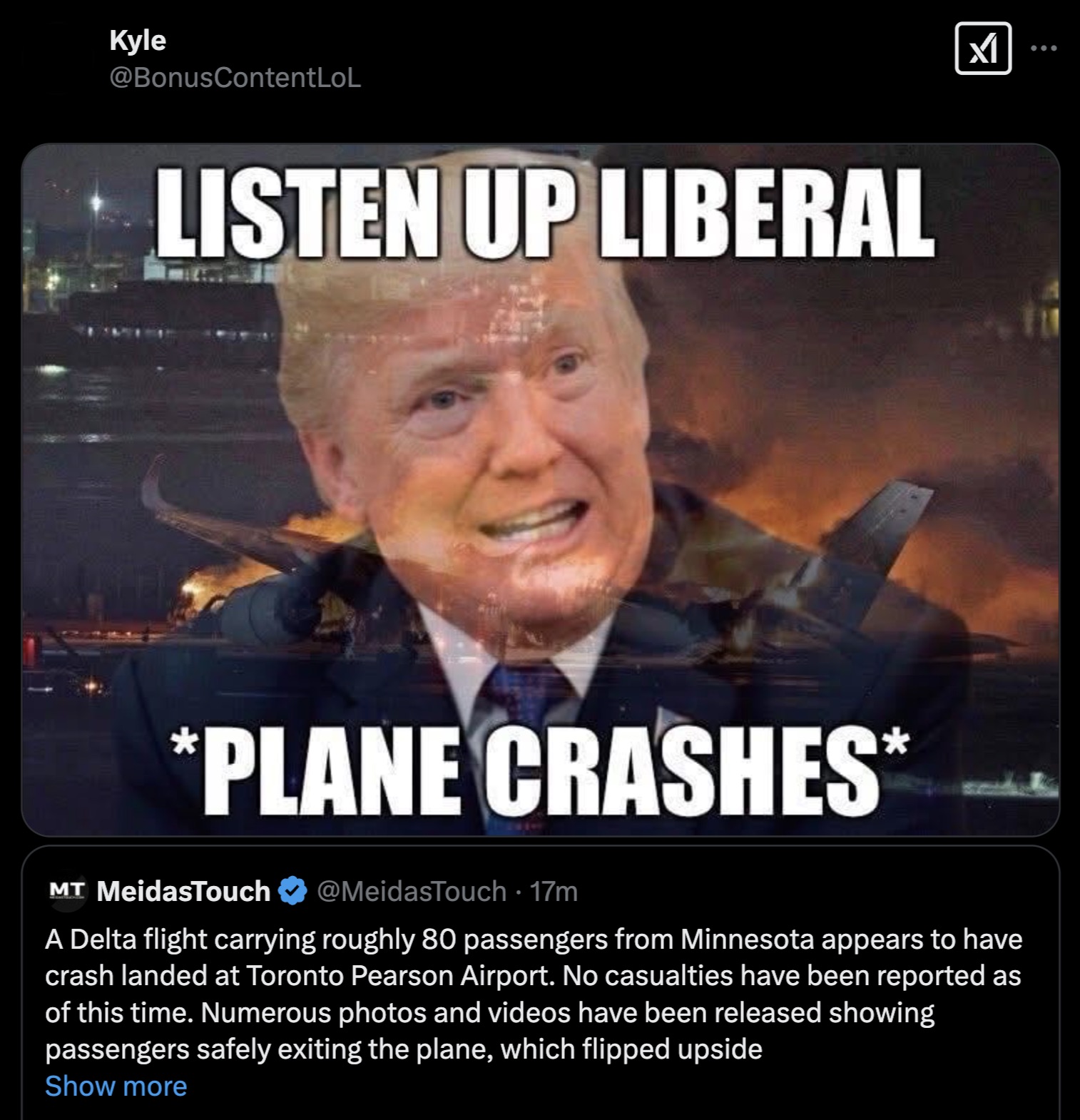 23 Tweets and Pictures of the Toronto Airport Delta Crash | eBaum's World