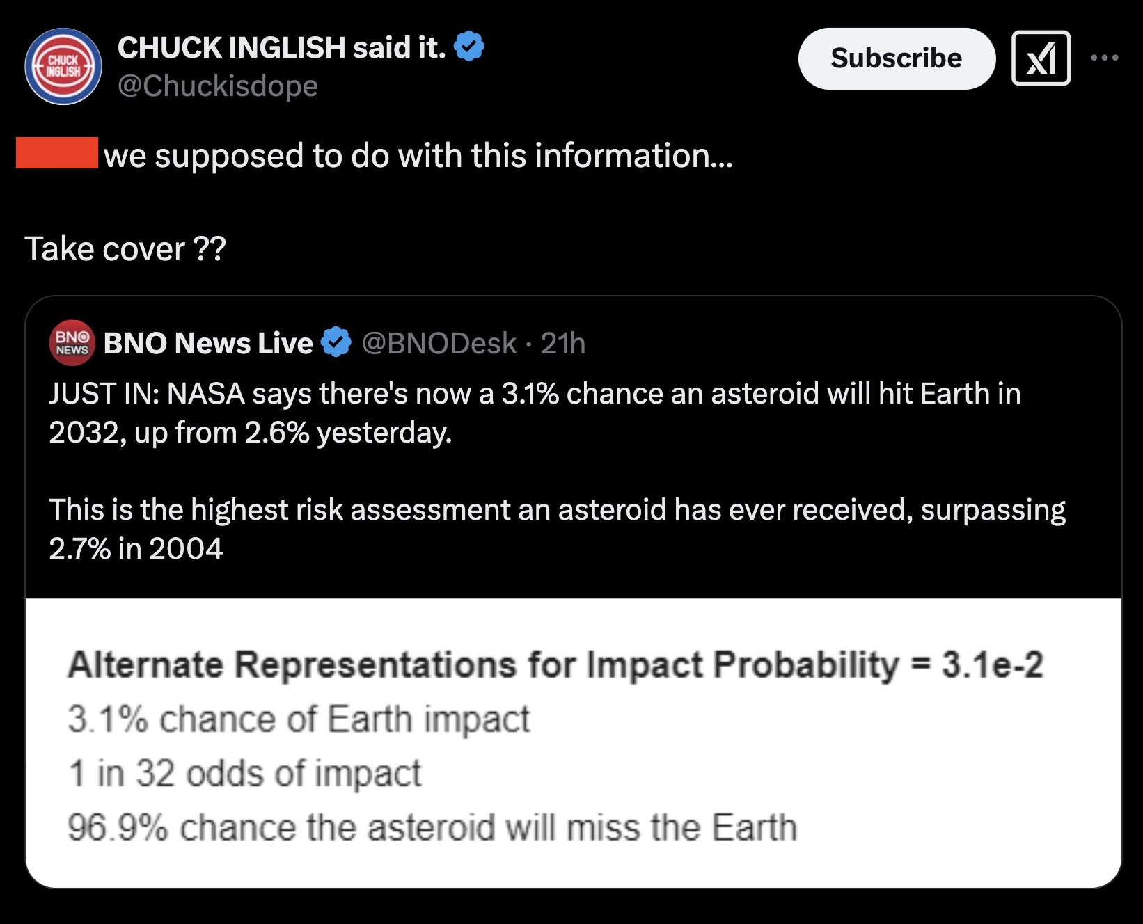 25 Tweets and Reactions to the Asteroid Heading Straight At Us | eBaum ...