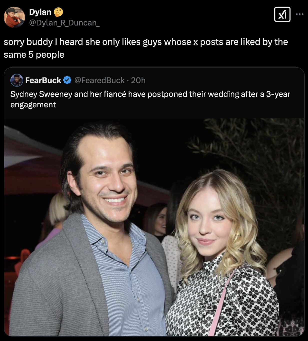 The Internet Is Celebrating Sydney Sweeney Postponing Her Wedding ...