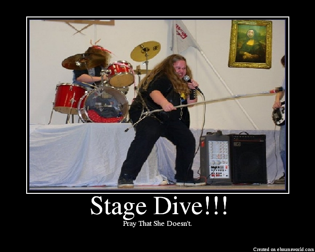 Stage Dive!!! - Picture | eBaum's World