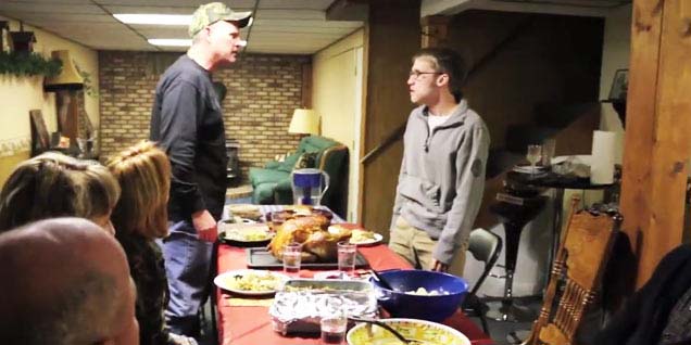 Turkey Day Classic: Psycho Kid Ruins Thanksgiving Dinner - Funny Video ...
