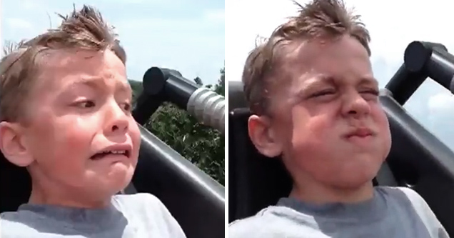 Kid Freaking Out On Little Roller Coaster Is Hilarious - Funny Video ...