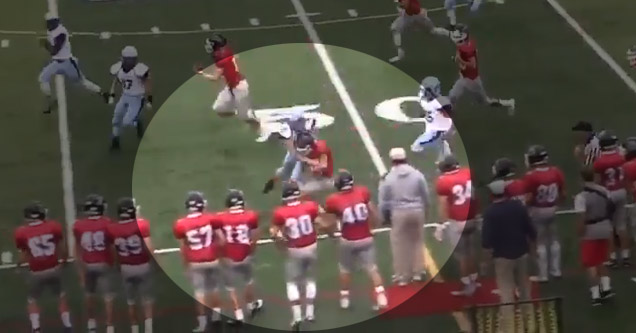 Female High School Kicker Drops The Boom On Kick Returner - Wow Video ...