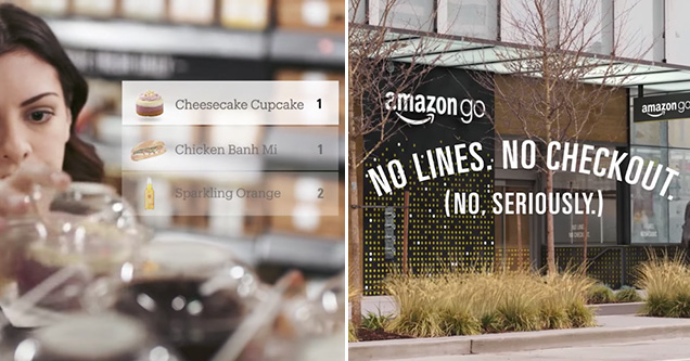 No Checkout Or Cashiers At New Amazon Go Grocery Store - Wow Video ...