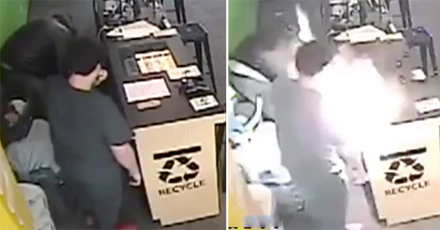 Vape Pen Explodes In Smoke Shop Employee's Face - Wow Video | eBaum's World