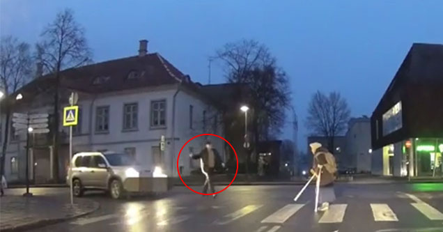 Epic Fail While Dude Tries To Help An Old Lady Across The Street ...