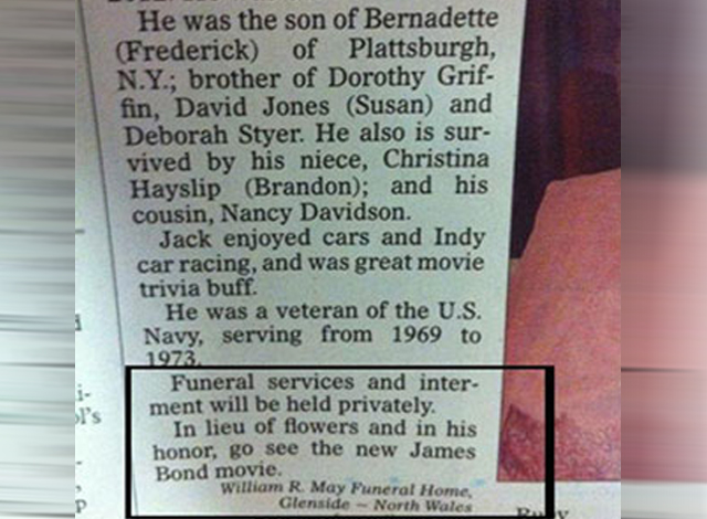 13 Of The Funniest and Most Savage Obituaries Ever - Funny Gallery ...