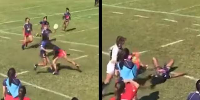 Female Rugby Player Gets Destroyed by a Savage Hit - Ouch Video | eBaum ...