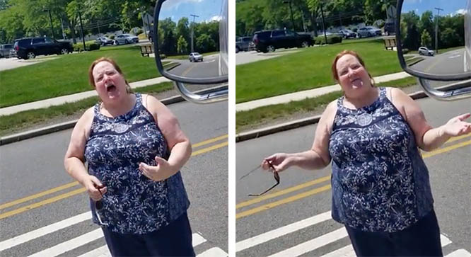 Triggered Lady Blocks Traffic at Red Light - Funny Video | eBaum's World