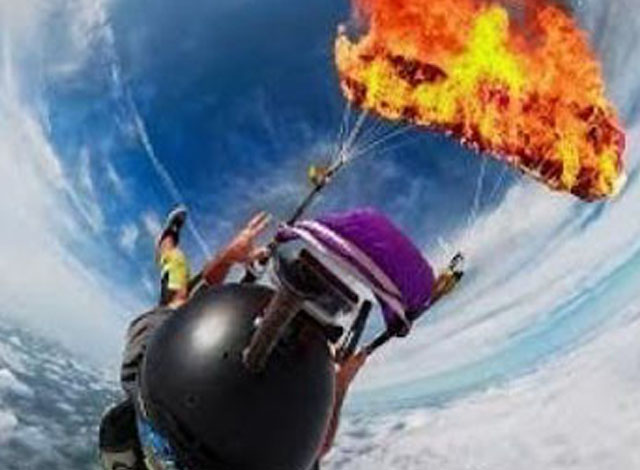 Sky Diver Sets His Parachute On Fire After Jumping From Plane - Wow ...