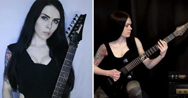 Heavy Metal Hottie Shreds Slayer's "War Ensemble" - Wow Video | eBaum's ...