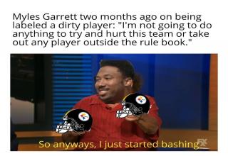 41 Extra-Spicy Myles Garrett Crushing Mason Rudolph With His Helmet ...