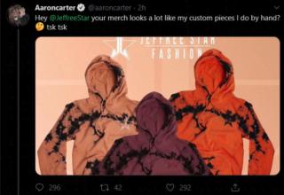 The Time Aaron Carter Got Called Out For Using People's Artwork To Sell ...