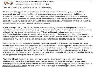Wedding Videography Company 'Copper Stallion Media' Refuses to Refund ...