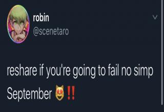 Here Are the 'No Simp September' Rules, Best Memes, and Reactions ...