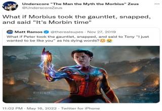 'It's Morbin Time' - Morbius Memes Have Swept the Nation - Funny ...