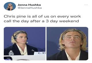 20 Chris Pine Memes for Zoning Out at Work - Funny Gallery | eBaum's World