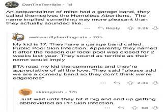 46 of the Best and Worst Band Names People Have Heard - Funny Gallery ...