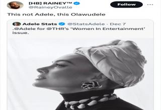 'Madele CJ Walker, Maya Adelou, Adele Badu': Photo of Adele in a Head ...