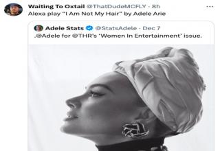 'Madele CJ Walker, Maya Adelou, Adele Badu': Photo of Adele in a Head ...