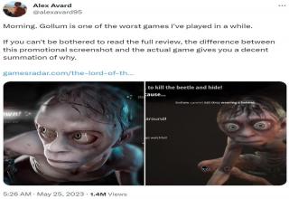 Gollum The Worst Game of 2023 One Day After Release - Memes and ...