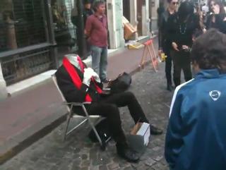 invisible man STREET PERFORMER - Video | eBaum's World