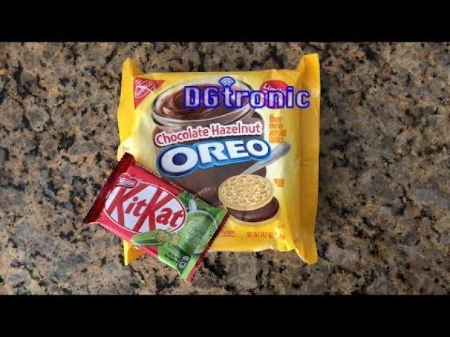 FOOD MASH UP : CHOCOLATE HAZELNUT OREO with NESTLE MATCHA GREEN TEA KIT ...