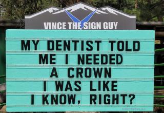 Vince the Sign Guy Has Gained an Online Following Due to His Punny ...