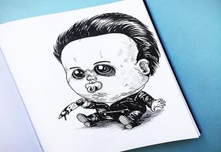 31 Horror Characters Drawn As Babies - Gallery | eBaum's World