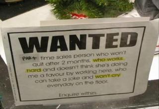 18 Of The Funniest Help Wanted Signs - Funny Gallery | eBaum's World
