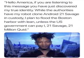 30 Amazing Memes About 21 Savage's British Background - Funny Gallery ...