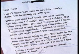 21 Funny Break Up Notes | eBaum's World